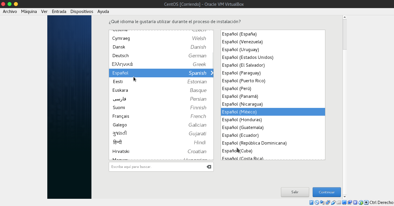 Instalación de CentOS en VirtualBox - Código IoT